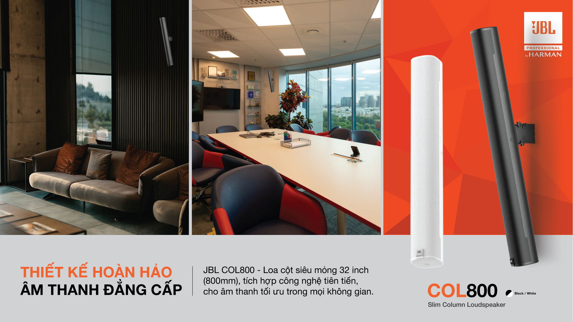 JBL : Loa cột treo tường JBL COL800